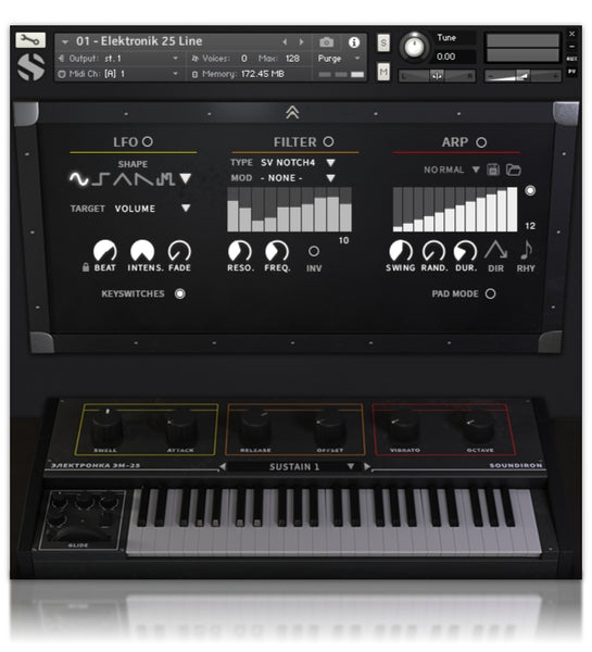 Soundiron Elektronik 25 - vintage Soviet synthesizer for Kontakt