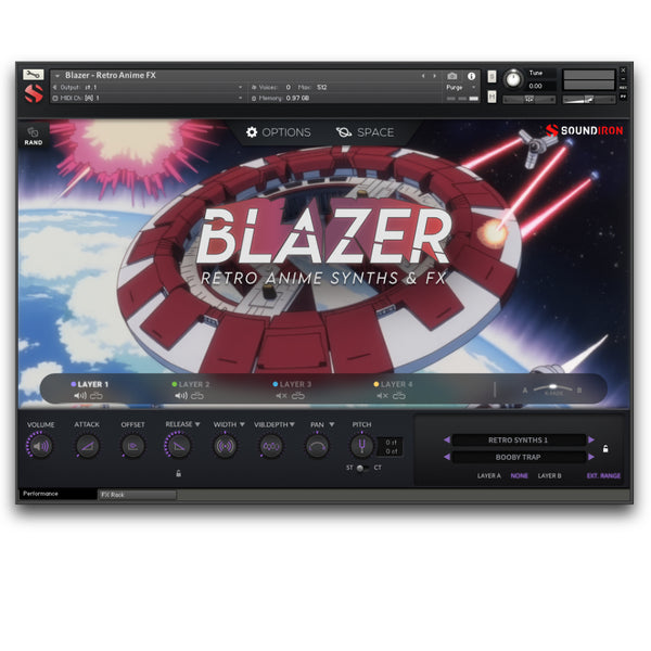 Soundiron Blazer - Retro Anime Synths & SFX for Kontakt & Decent Sampler