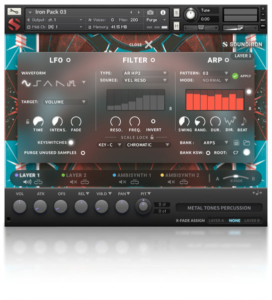 Soundiron Iron Pack 3 - metal & synth FX library for Kontakt & SFZ