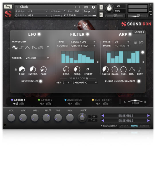 Soundiron Clack - wooden auxillary percussion for Kontakt