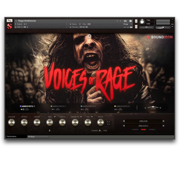Soundiron Voices of Rage - death metal vocal library for Kontakt NKS