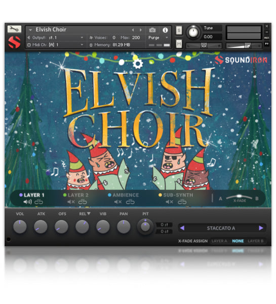 Soundiron Elvish Choir - comedic helium choir library for Kontakt