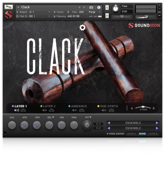 Soundiron Clack - wooden auxillary percussion for Kontakt